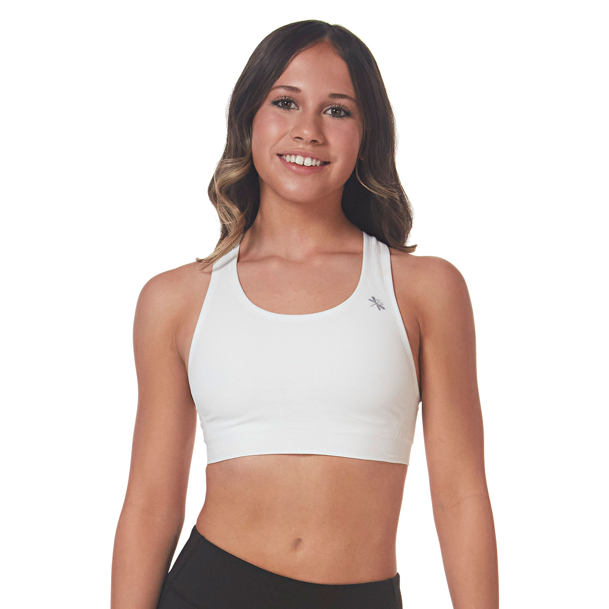 Racer Seamless Sports Bra - White | Dragonwing